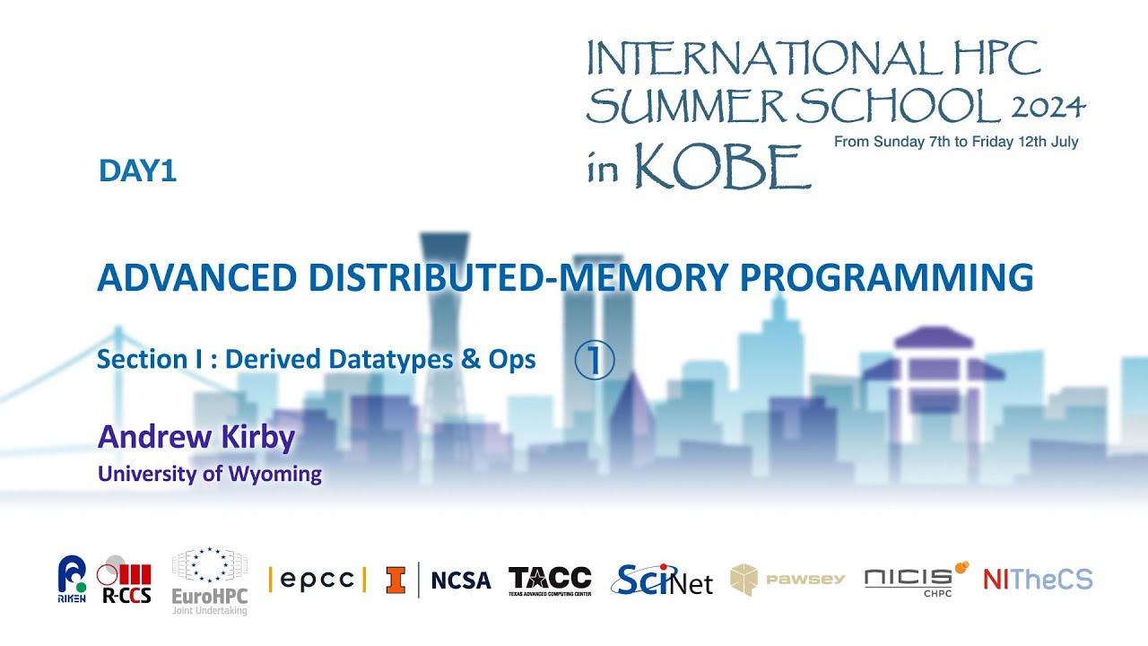 ”advanced Distributed Memory Programming Section I Derived Datatypes &ops① Youtube 4534
