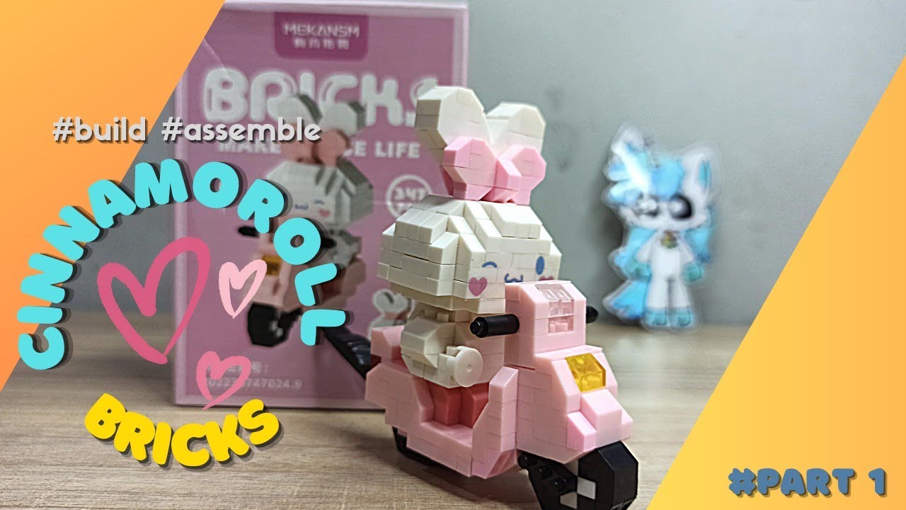 Build Cinnamoroll Scooter Bricks Part 1 #sanrio #mymelody #bricks # ...