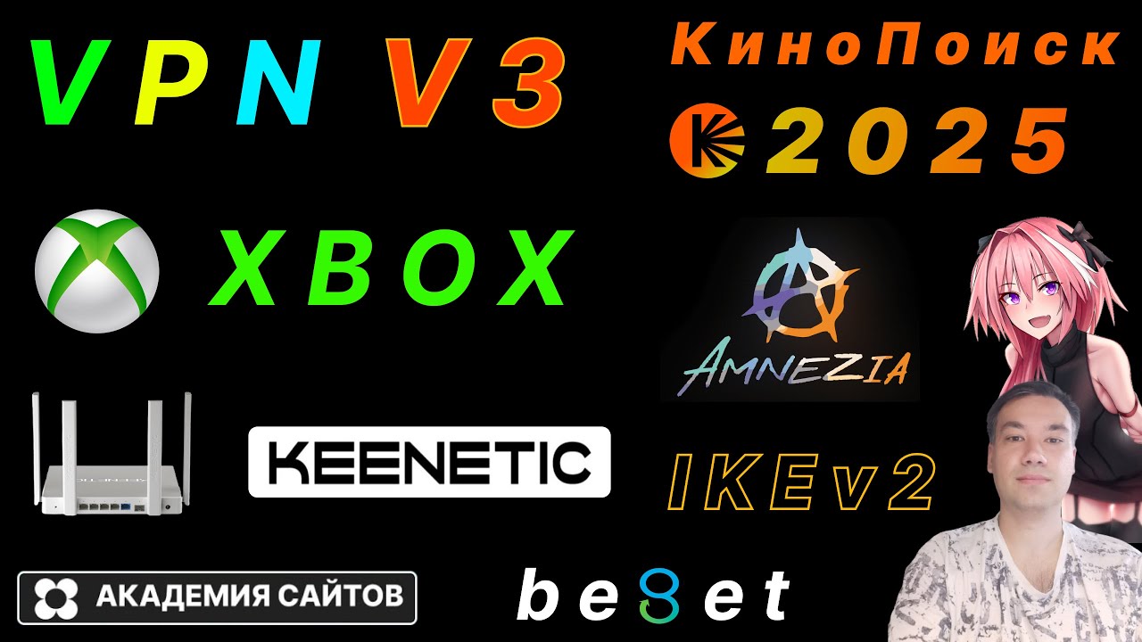 👑 Настройка VPN WireGuard "Amnezia" + XBOX на роутере Keenetic Giga ...