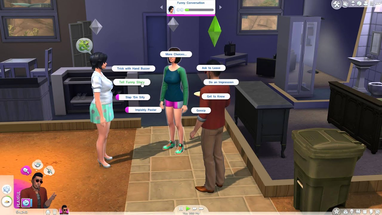 The Sims 4: Hunter Sims gameplay pt5 - Inviting the Locals - YouTube