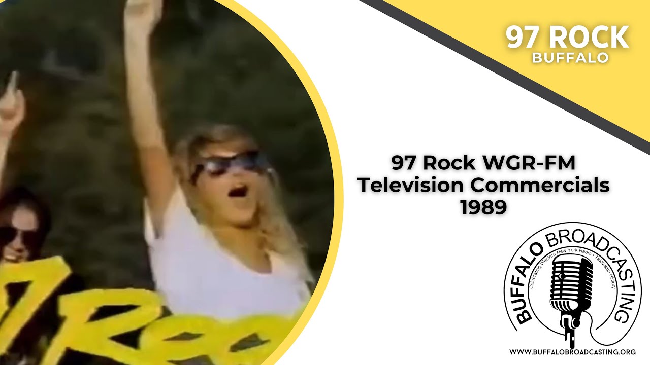 97 Rock, WGR-FM (WGRF) Television Commercials, 1989, Buffalo, New York ...