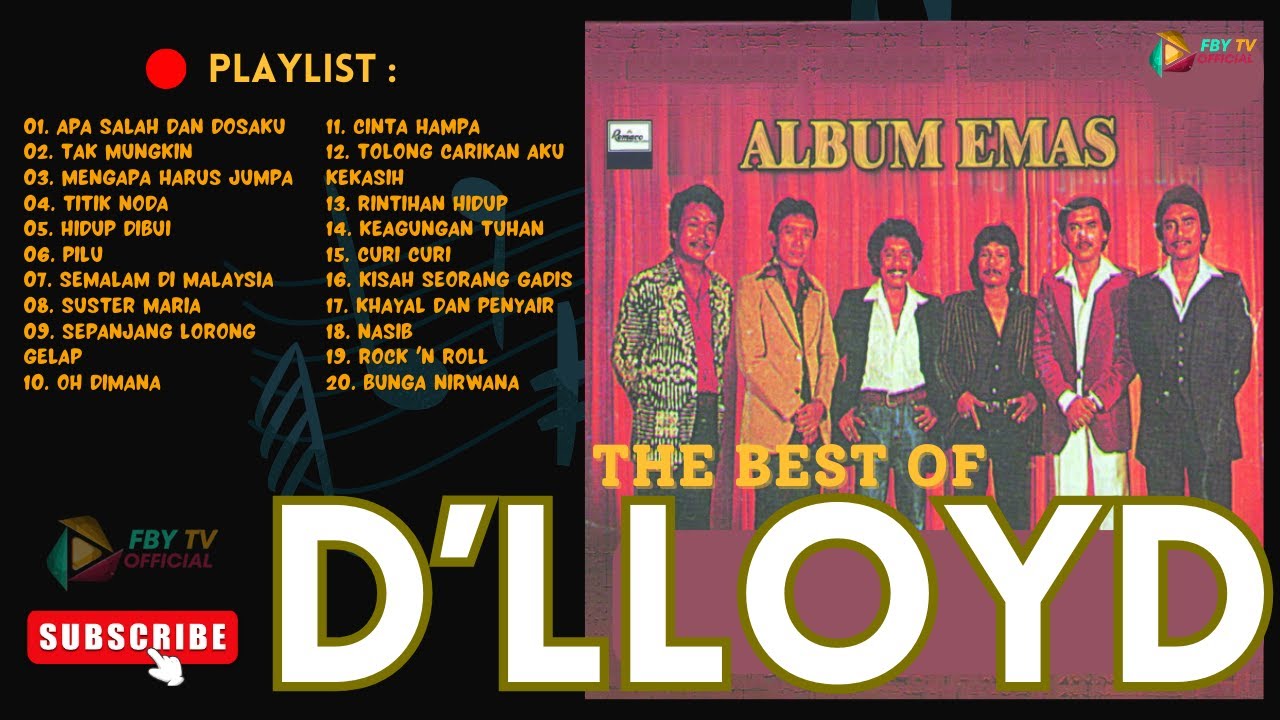 D'LLOYD FULL ALBUM, LAGU NOSTALGIA TERBAIK D'LLOYD - YouTube