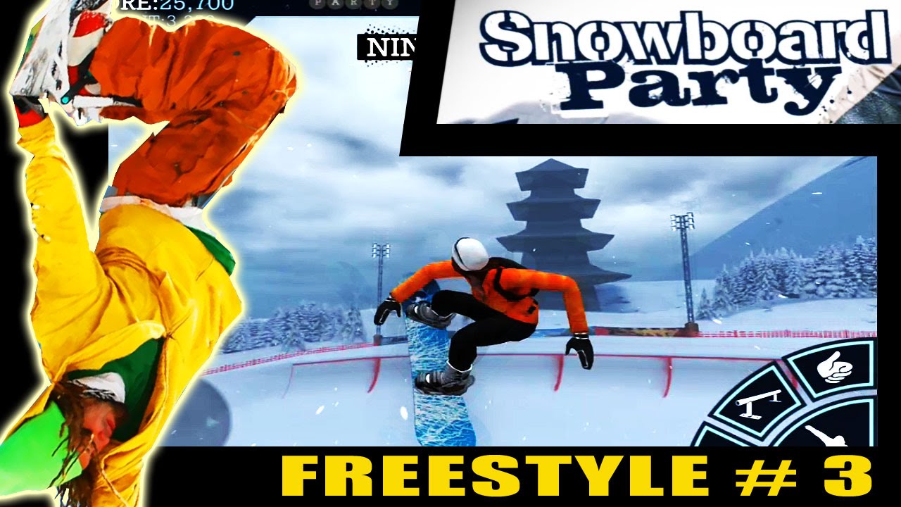Snowboard Party Gameplay Freestyle mode : Hida Path - Sick Track ...