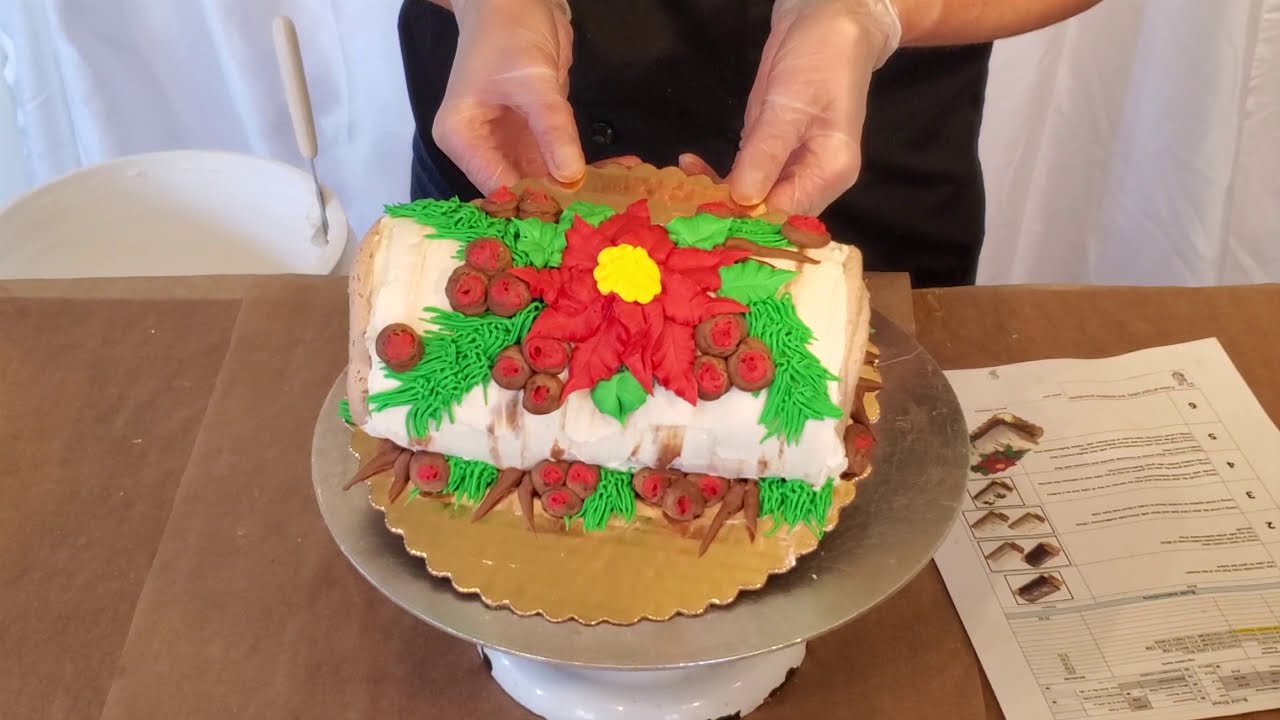 Yule Log Cake - YouTube