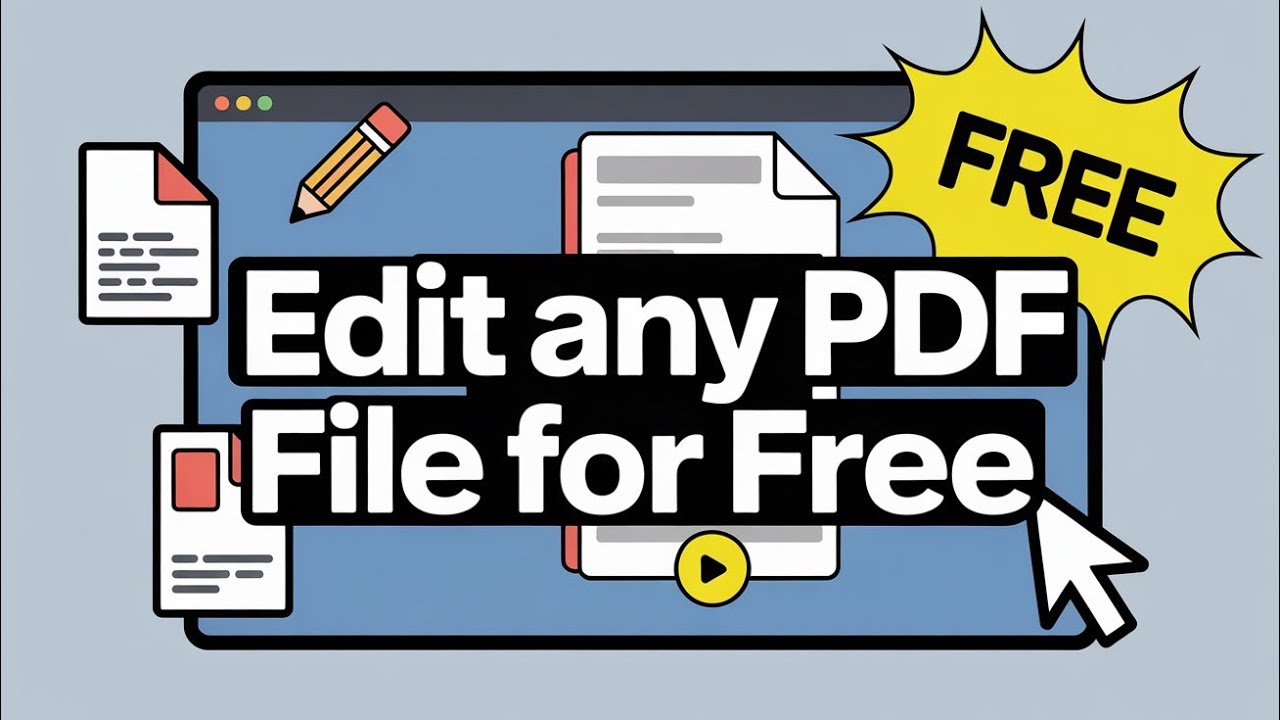 Edits Any PDF File for FREE - YouTube