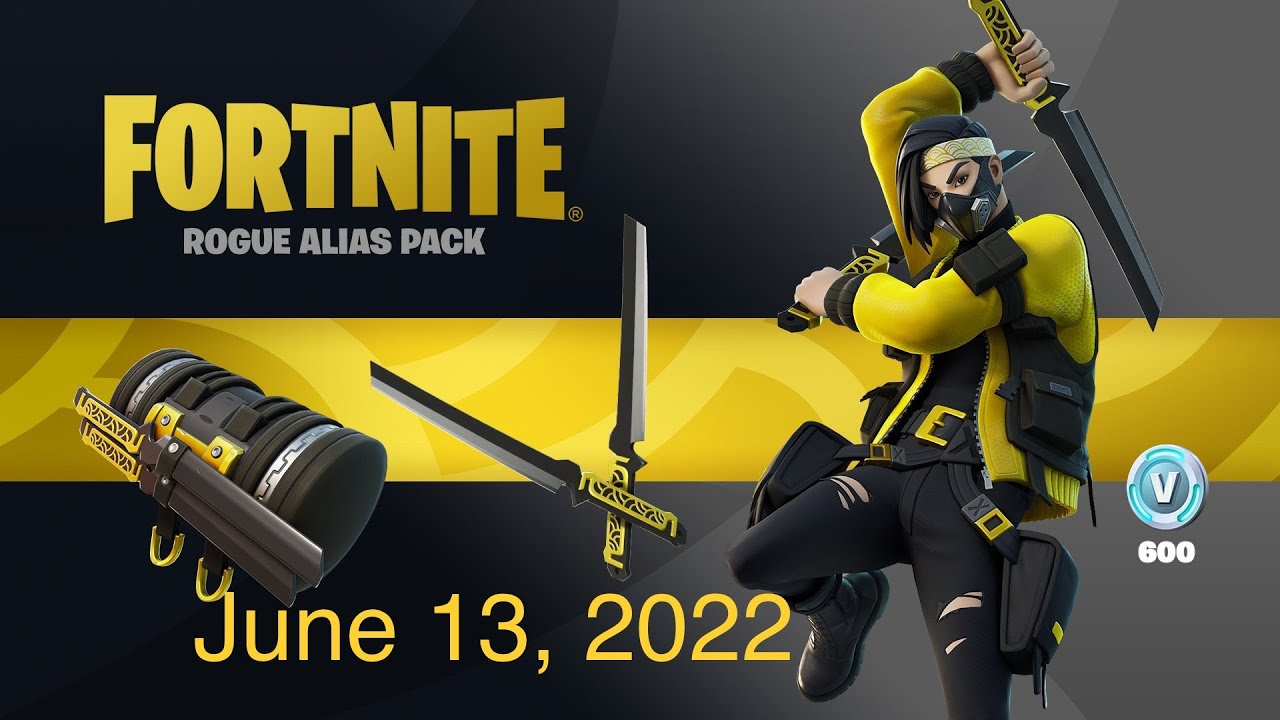 New Rogue Alias Pack! | Fortnite: Battle Royale Item Shop: 6.13.2022 ...