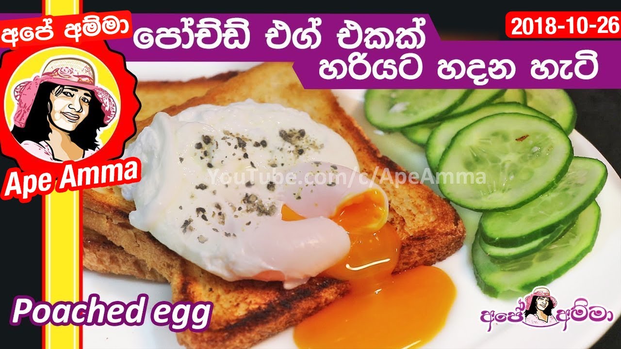 පෝච්ඩ් එග් එකක් හරියට හදන හැටි How to make a perfect poached egg ...