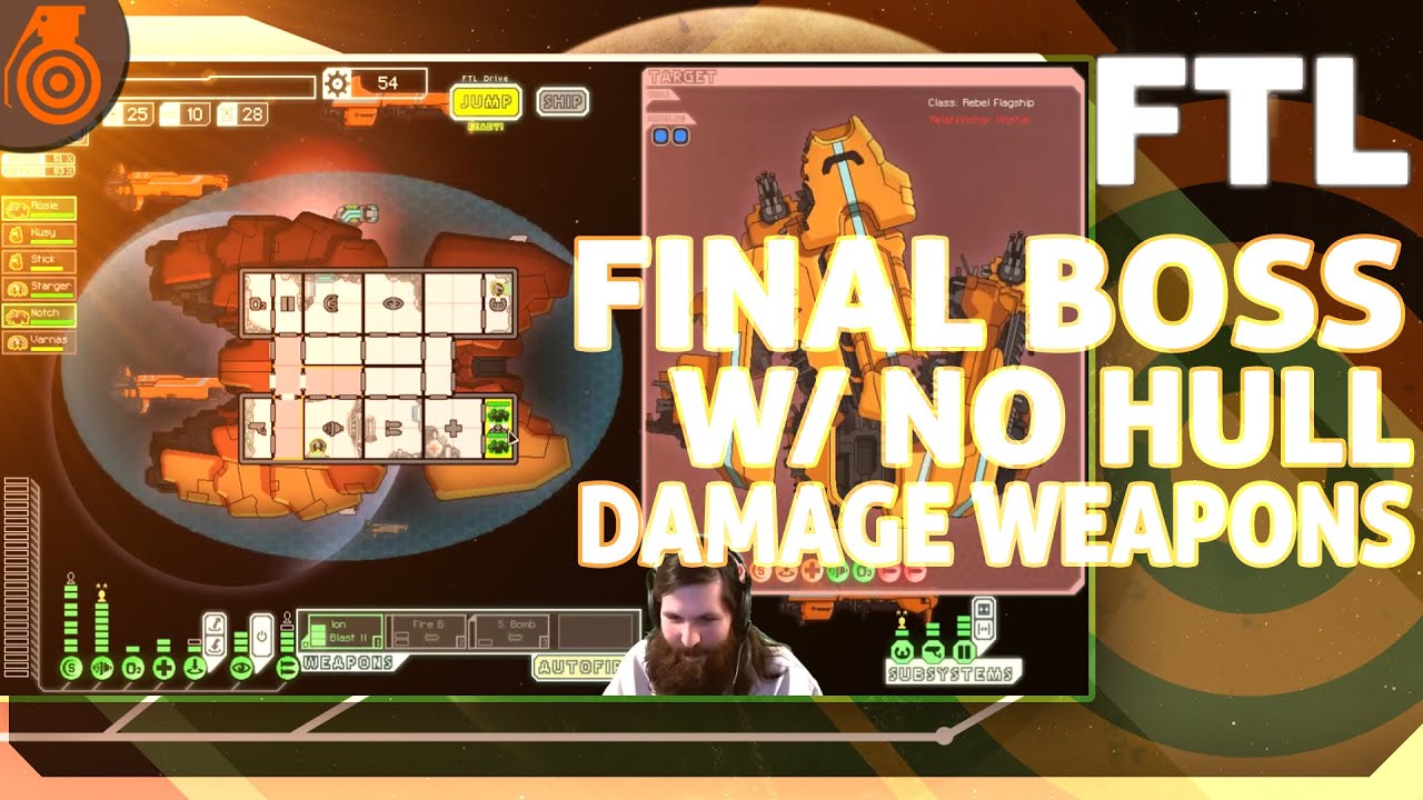FTL Final Boss w/ no hull damage weapons - YouTube
