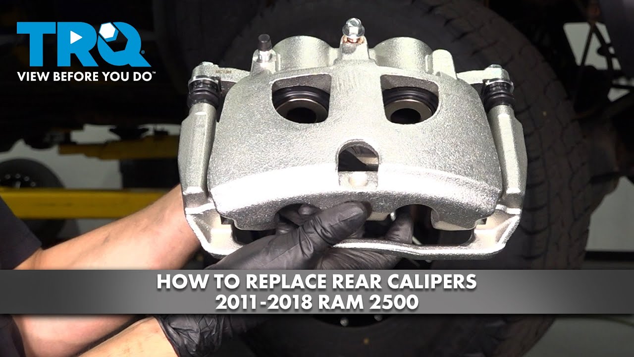 How to Replace Rear Calipers 2011-2018 RAM 2500 - YouTube