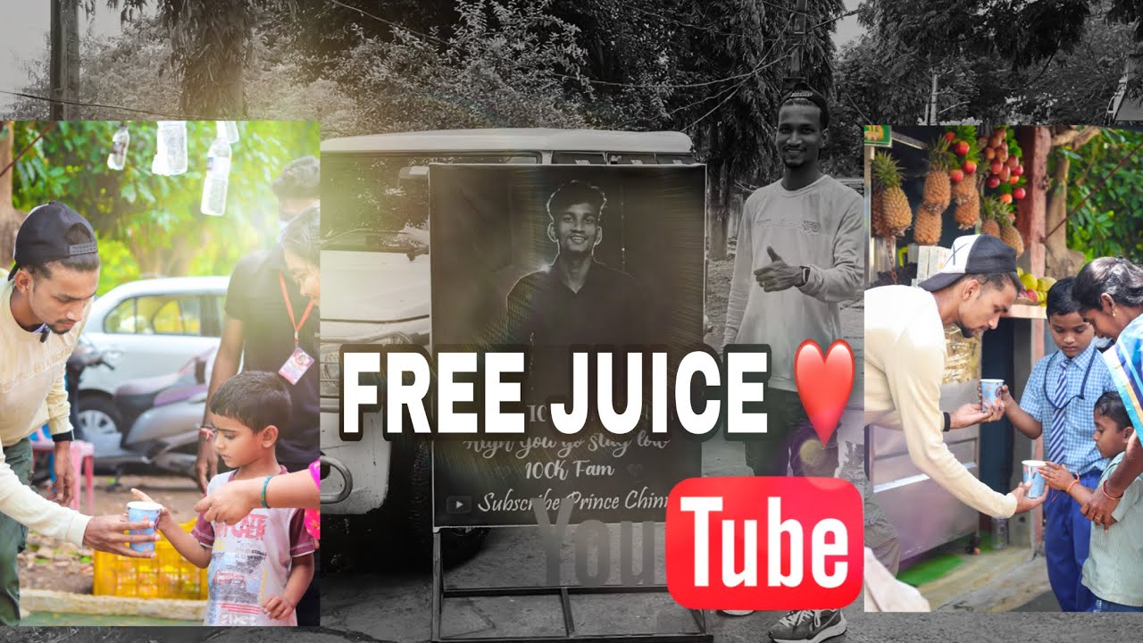 I Opened a FREE JUICE POINT 🫶 - YouTube