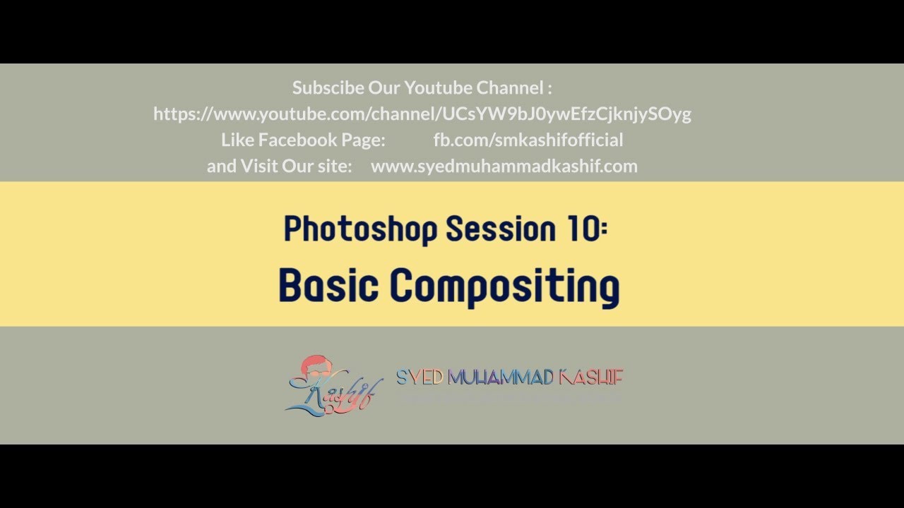 Photoshop Session 10 Basic Compositing Urdu | Hindi - YouTube
