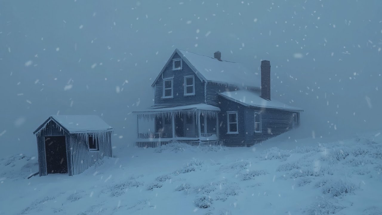 Heavy Blizzard Storm at Night | Howling Wind & Blowing Snow | Sounds ...