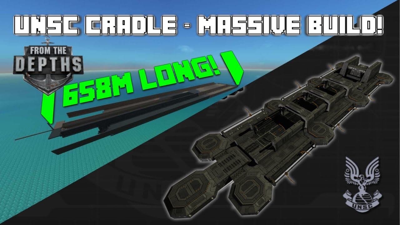 Building 650m long UNSC Cradle from Halo Replica Build Part 1 From the ...
