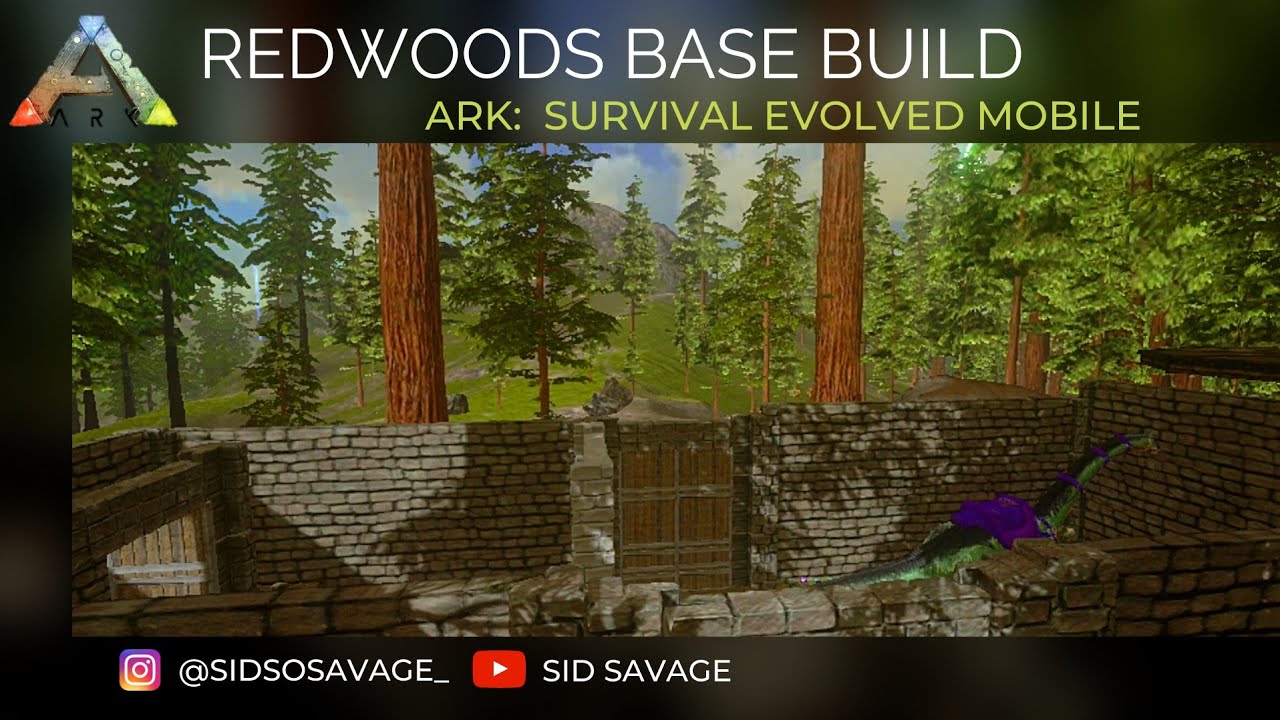 Ark Mobile Build | Redwoods Base Tour - YouTube