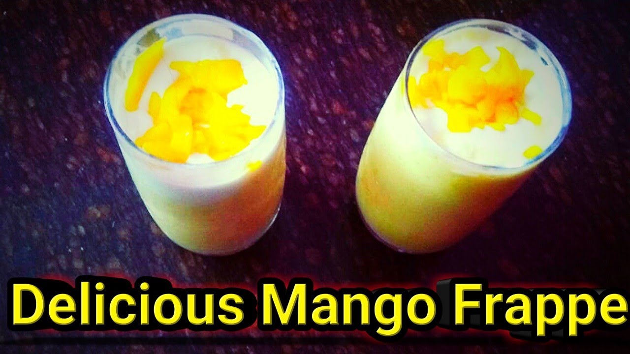 Mango Frappe/Mango shake/Cafe Style Summer Drink - YouTube