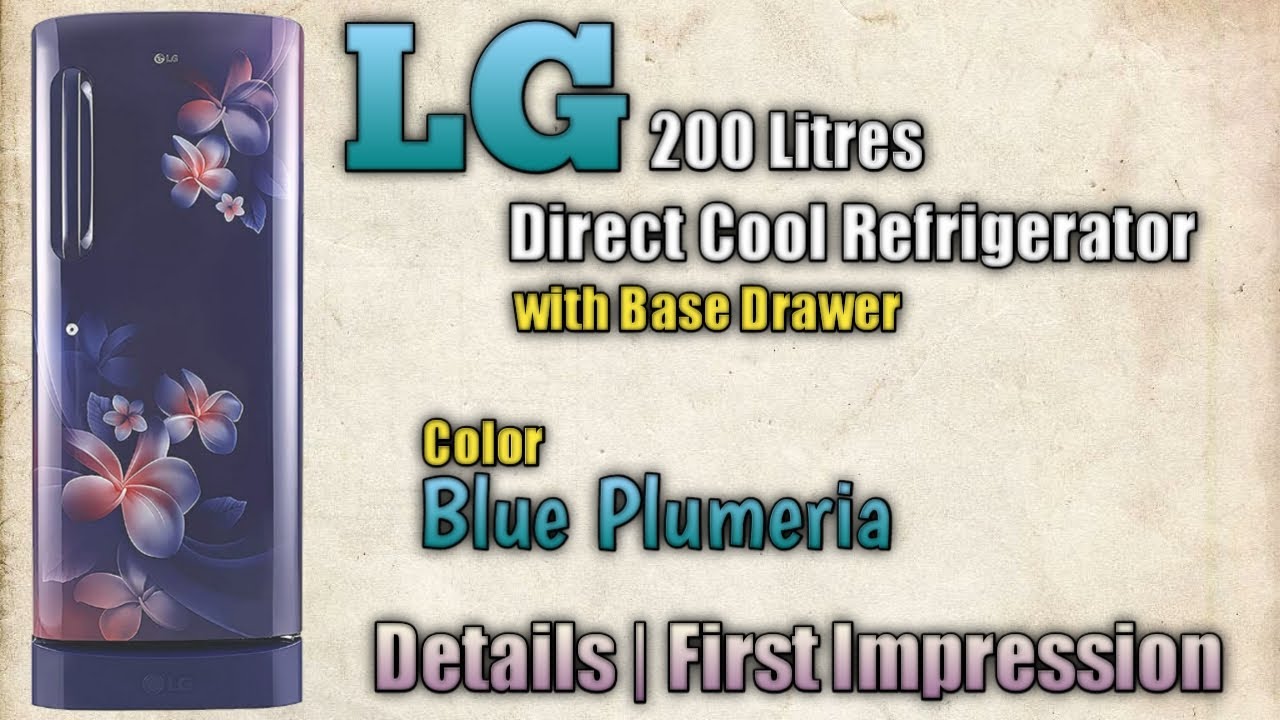 LG 200 litres 4 ⭐⭐⭐⭐ Direct Cool Refrigerator GL-D201ABPY Details ...