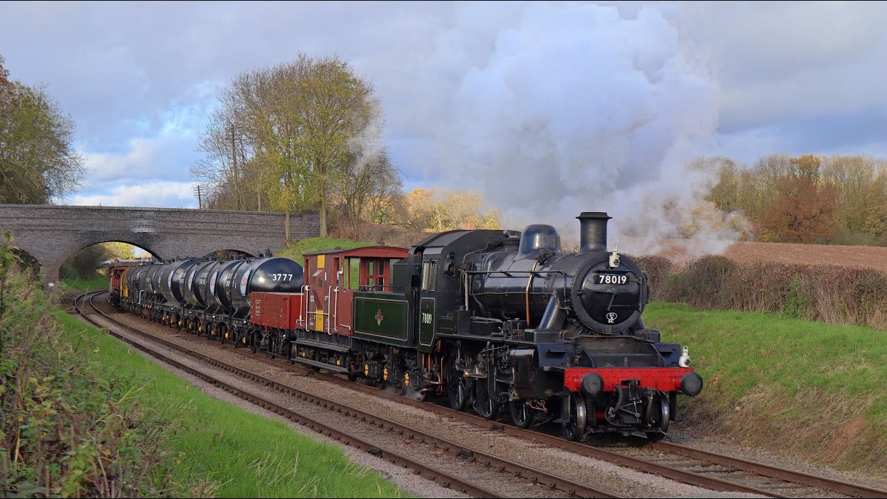 BR 78019 Standard Class 2MT pulls Freight through Rabbit Bridge | Great ...