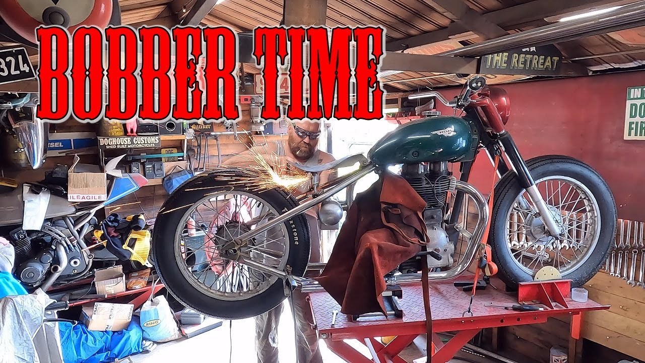 CUSTOM BOBBER MOTORCYCLE BUILD - YouTube