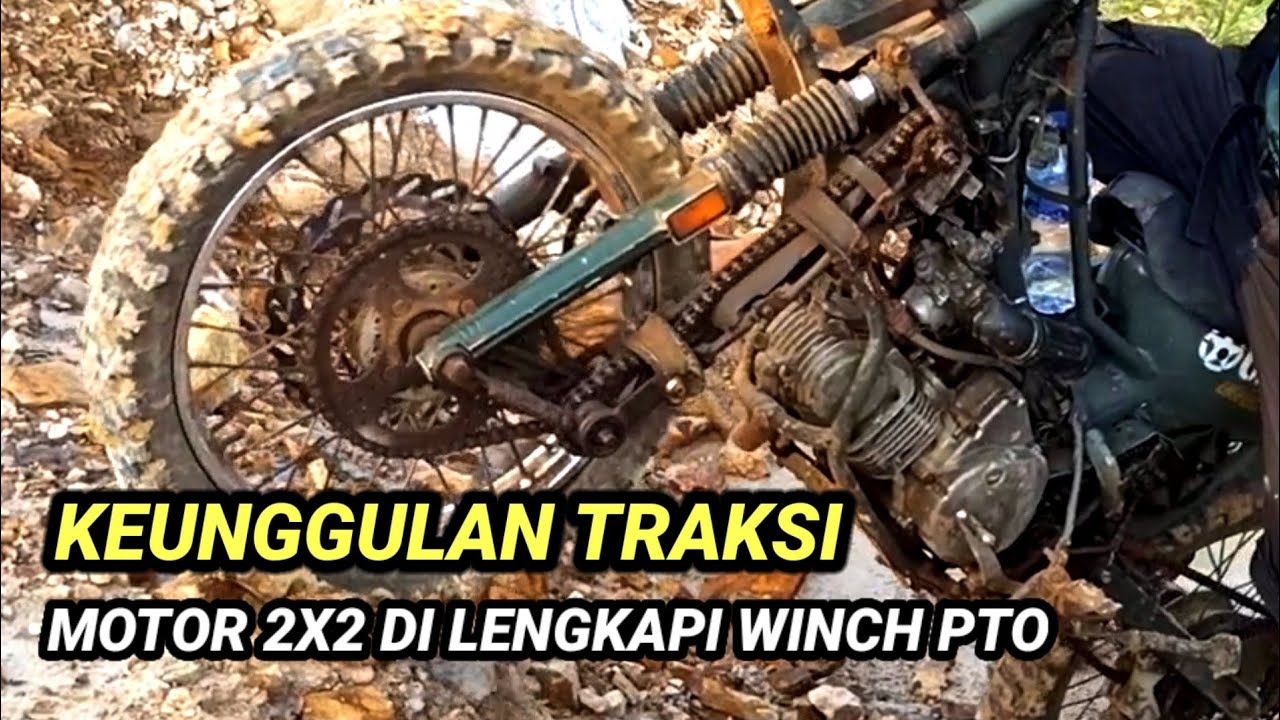 KEUNGGULAN TRAKSI MOTOR 2X2 DI LENGKAPI WINCH PTO - YouTube