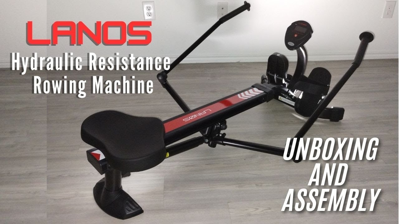 hydraulic resistance rowing machine unboxing and assembly - YouTube