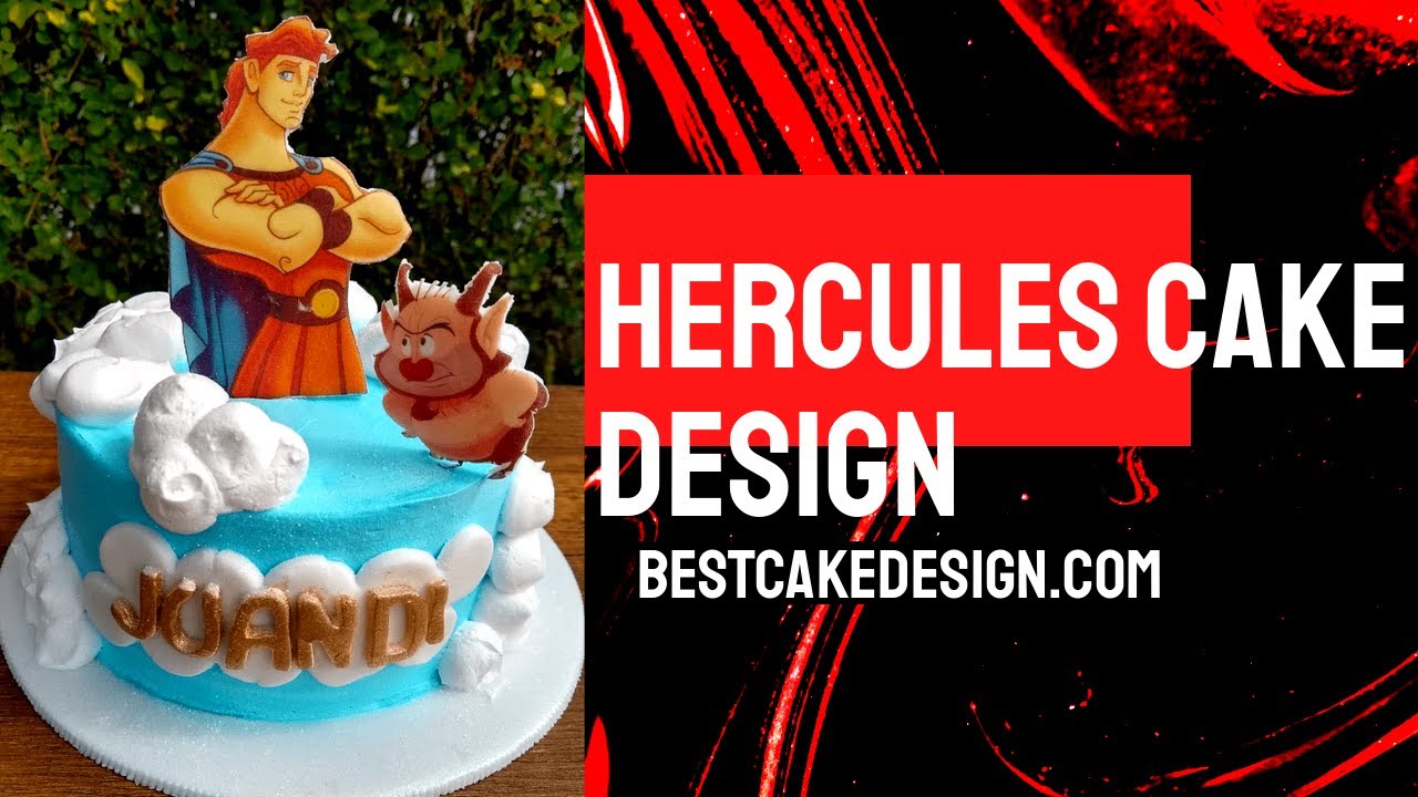 Hercules Cake Design Images | Hercules Birthday Cake Ideas - YouTube