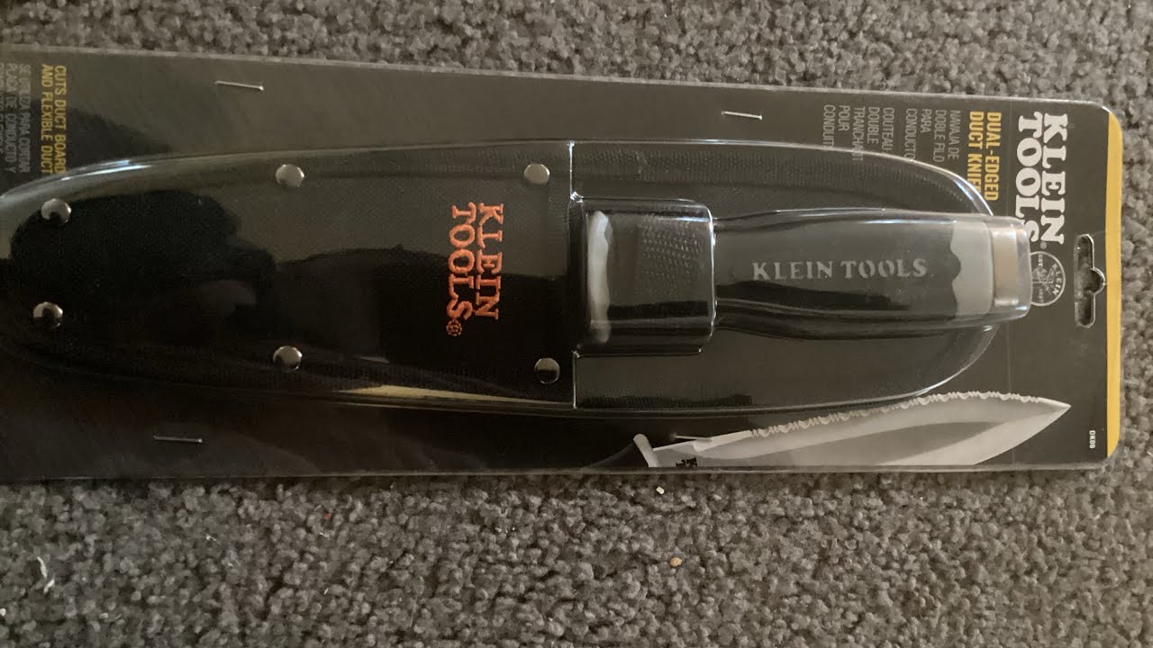 Klein Tools DK06 Dual Edged Economy Knife - YouTube