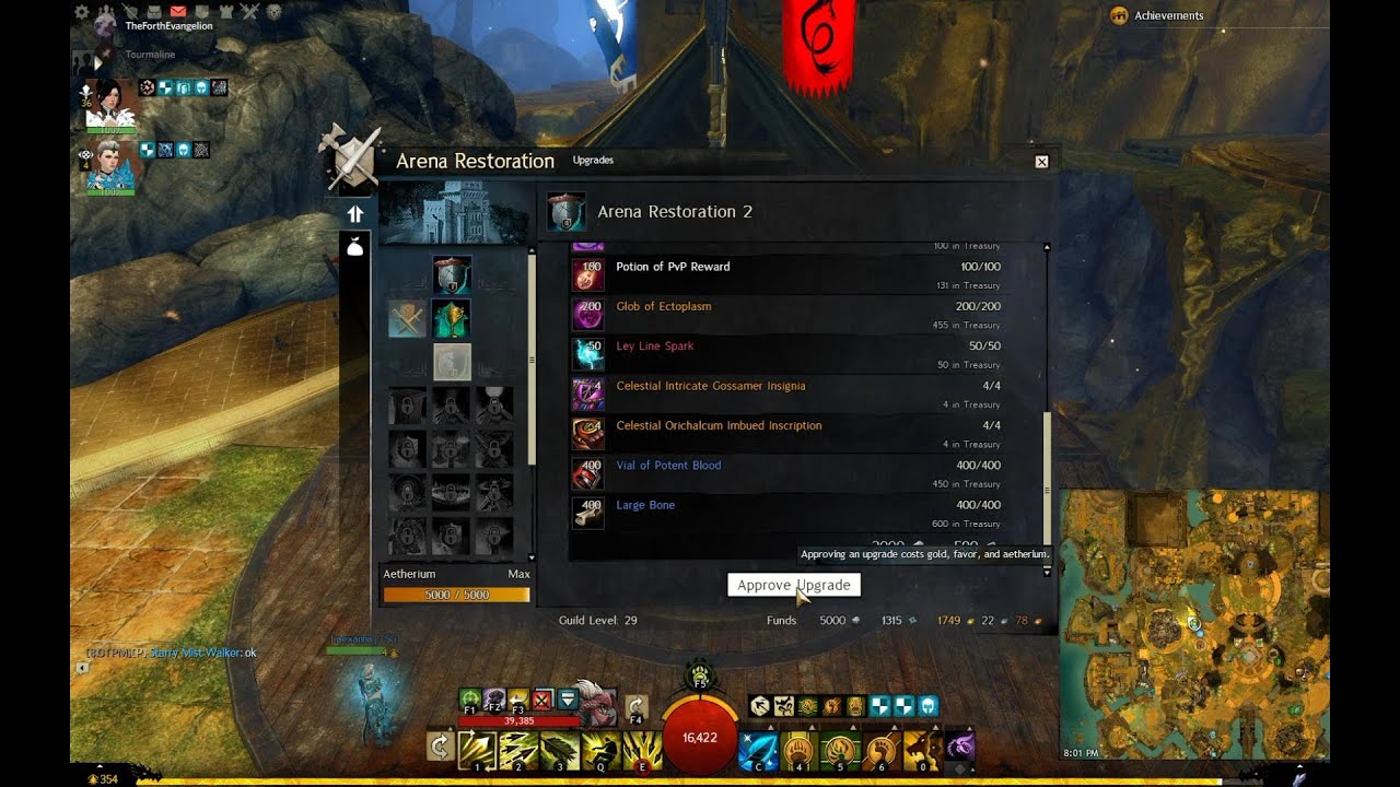 GW2 - Restoring Guild PvP Arena in Gilded Hollow for The Study Group ...