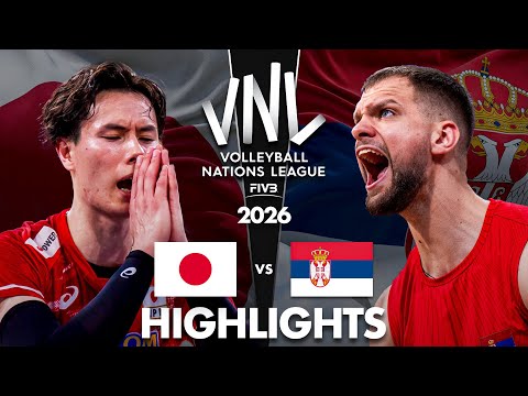 Japan 🇯🇵 vs Serbia 🇷🇸 | Highlights | Men's VNL 2026