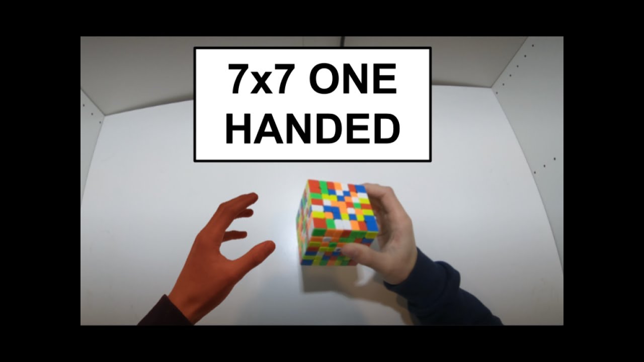 Solving A 7x7 One Handed Youtube