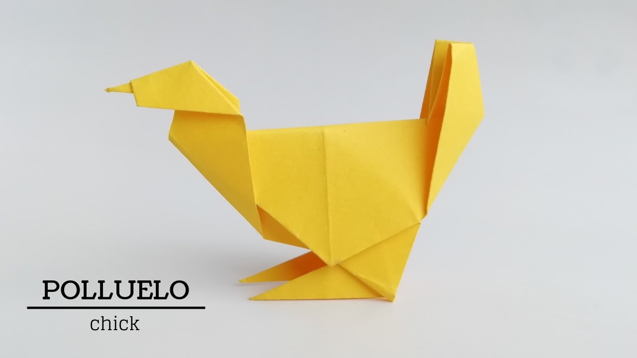 Como hacer un polluelo en origami? How to make an origami chick? - YouTube