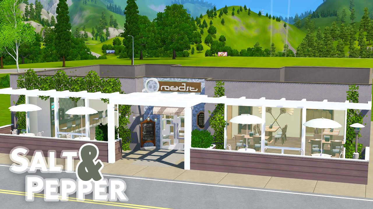 Sims 3 Restaurant Speed Build + Download | 🧂 Salt & Pepper 🍱 🥘 ...
