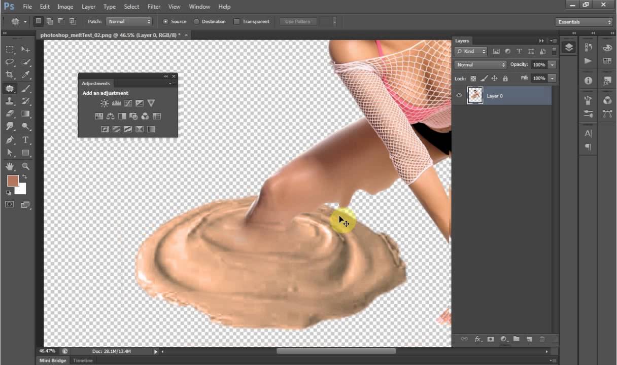 Create Melting Effect In Photoshop Tutorial Youtube