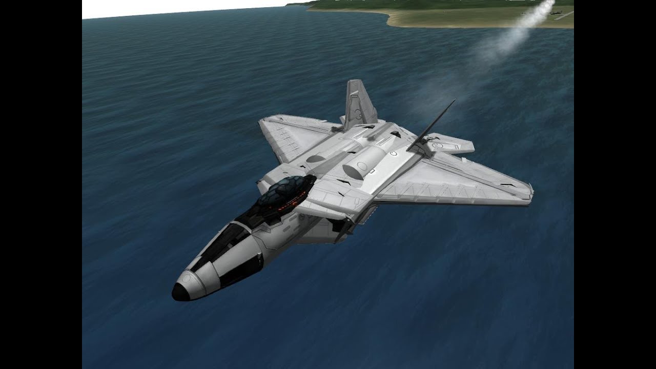 KSP - Amazing F-22 Raptor (no mods) - YouTube