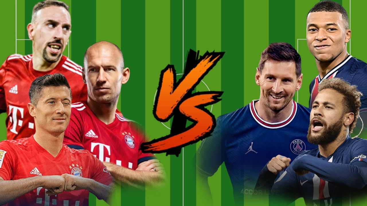Ribery-Robben-Lewandowski vs Mbappe-Messi-Neymar💪 - YouTube