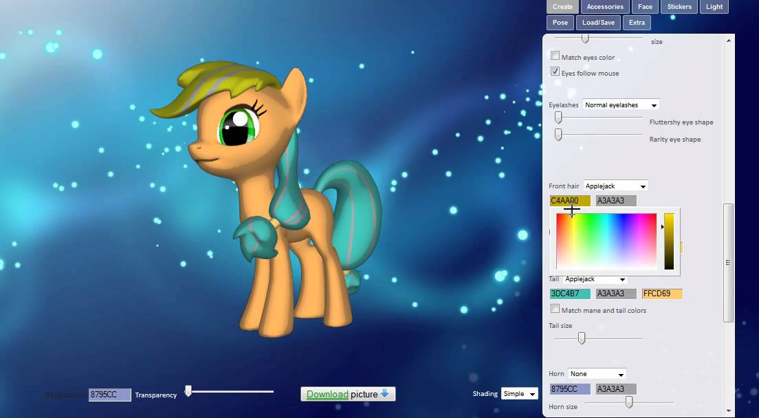 MLP 3D Creator - #7 - AppleJack [CZ] - YouTube