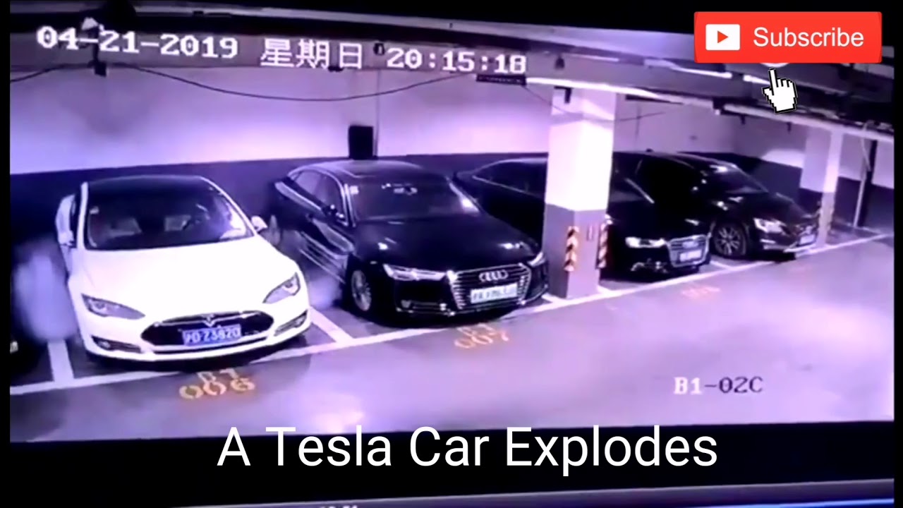Tesla Car Explodes - YouTube