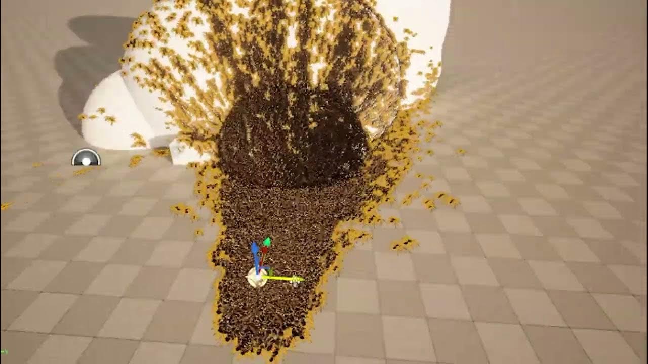 A Swarm of spiders - Niagara Unreal Engine 5 - YouTube