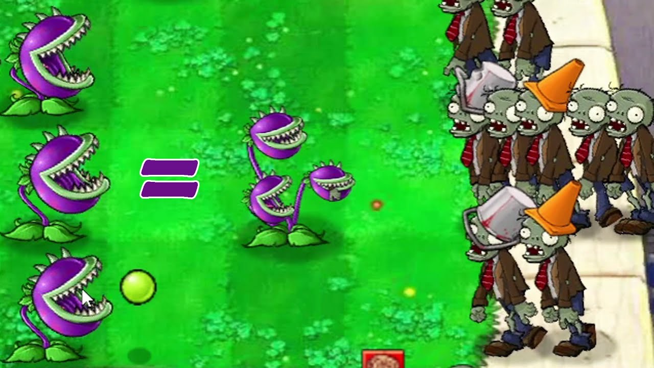 Three-headed chomper l Plants Vs Zombies Triple Edition Level 6 - YouTube