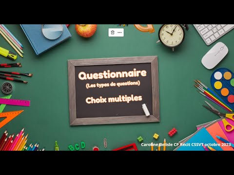 Questionnaire - les questions à choix multiples - YouTube