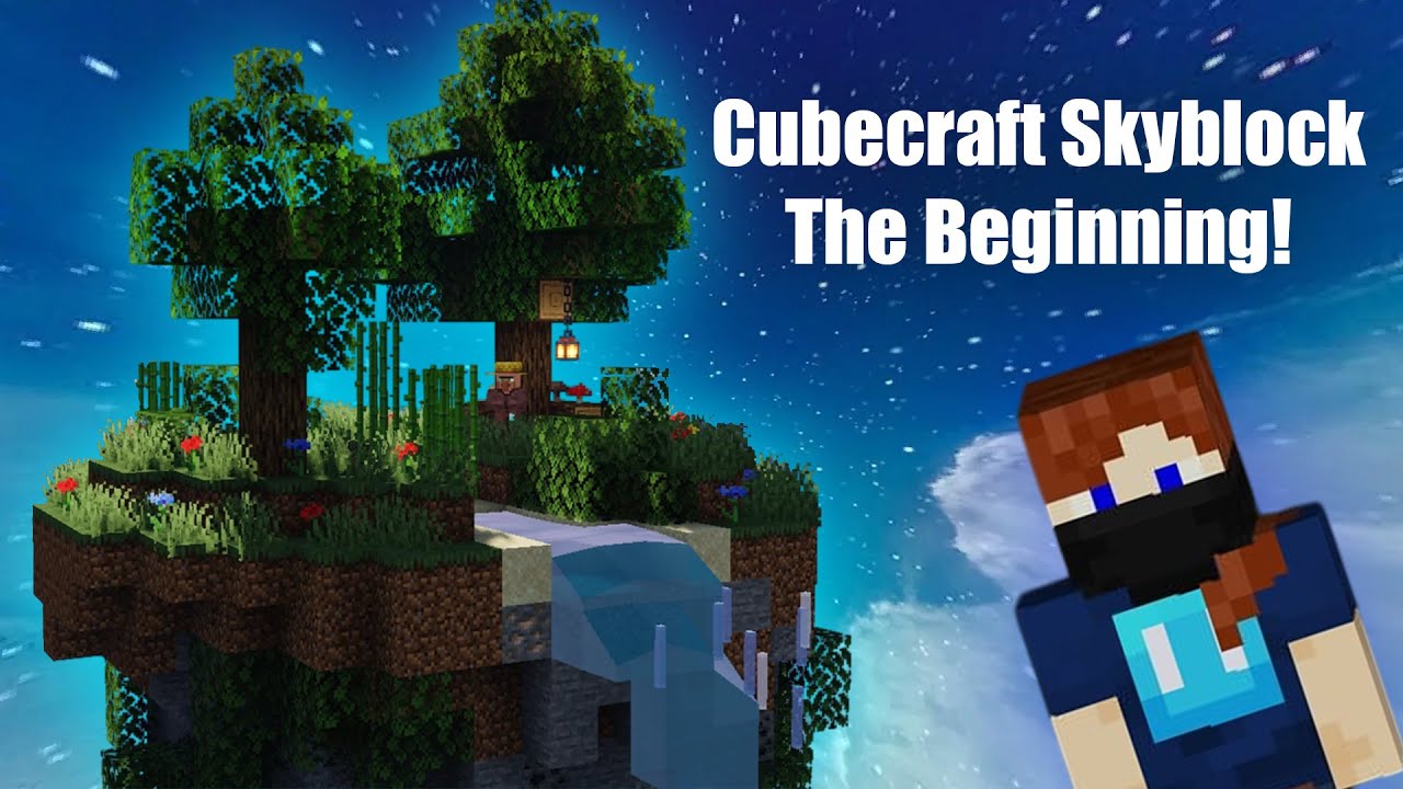 Minecraft Skyblock Ep 1 | Starting a New Cubecraft Skyblock Journey ...