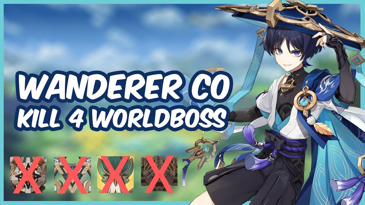 Wanderer | World Boss C0 Day1 | Genshin impact - YouTube