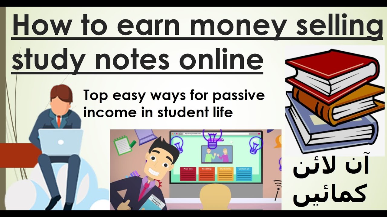 how to earn money online selling study notes - YouTube