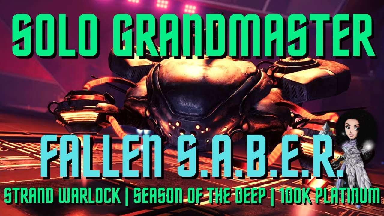 Solo Grandmaster Nightfall Fallen S.A.B.E.R - Strand Warlock - Destiny ...