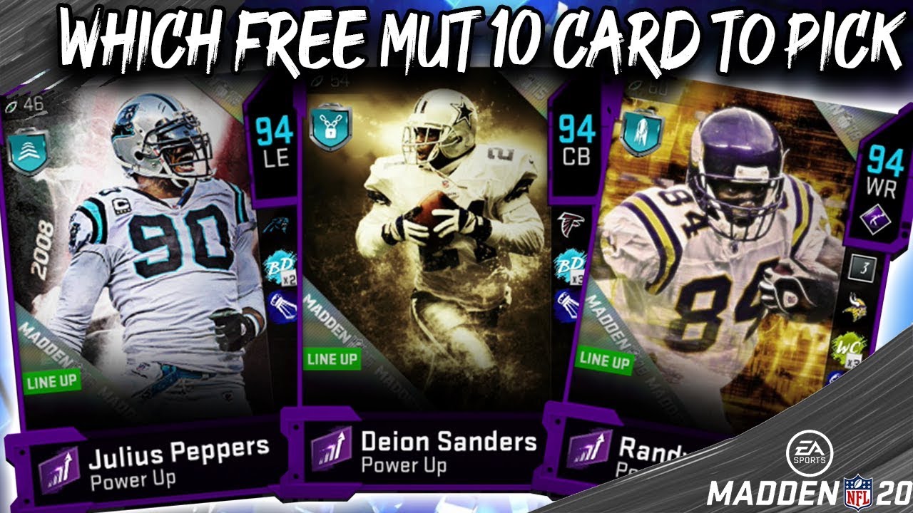 WHICH *FREE* MUT 10 CARD YOU SHOULD PICK! MADDEN 20 ULTIMATE TEAM - YouTube