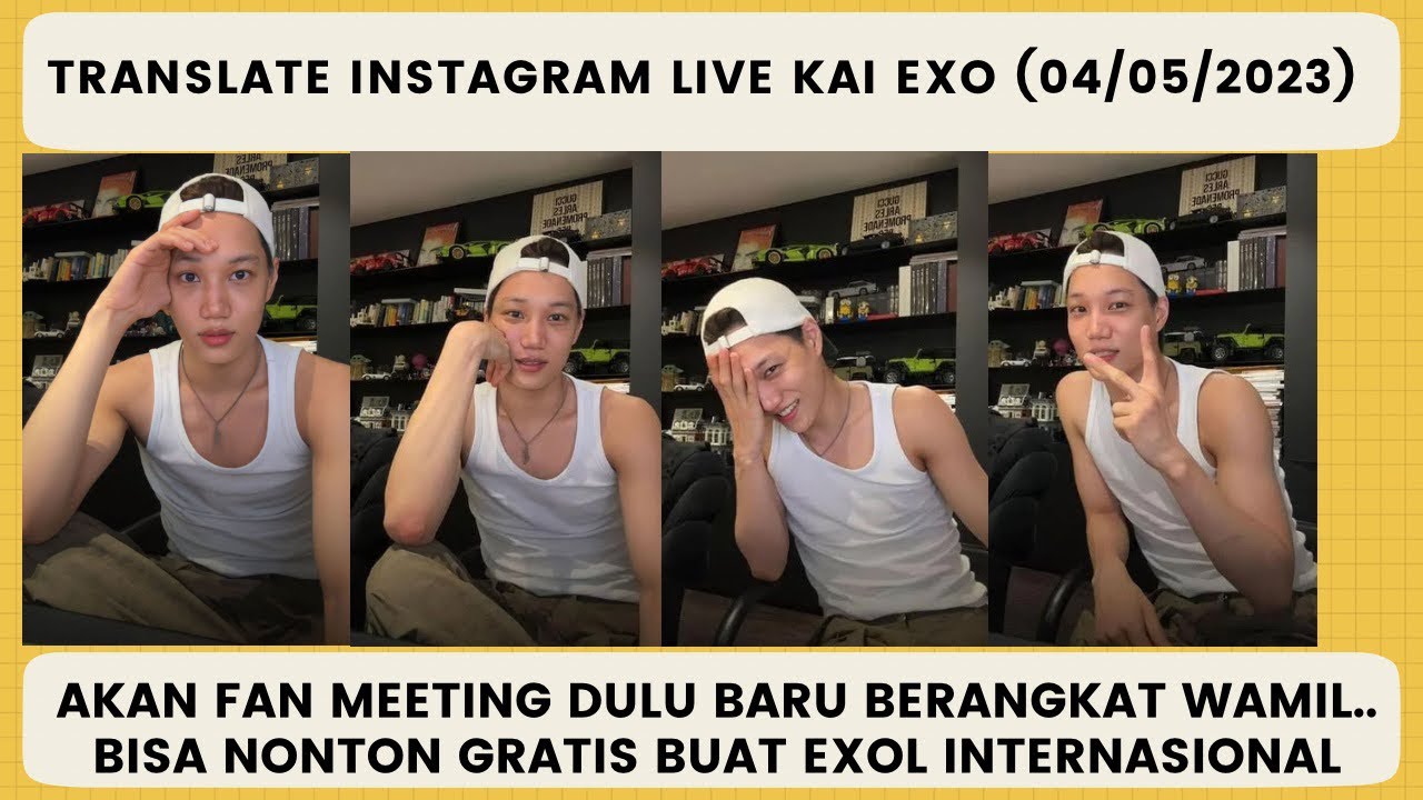 Kai EXO Live Instagram Sub Indo - Gelar Fan Meeting Pada 9 Mei EXOL Luar Negeri Bisa Nonton ...