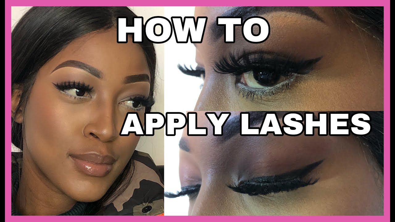 HOW TO APPLY LASHES | South African YouTuber - YouTube
