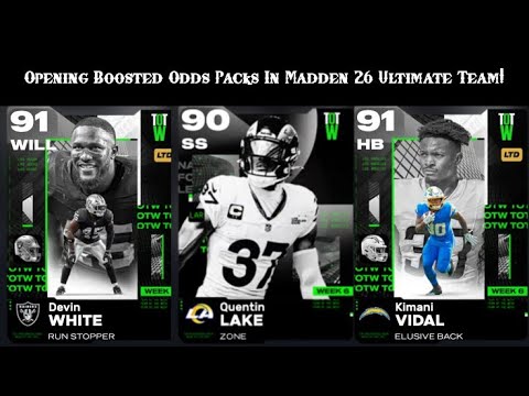 Juiced Packs? Opening New Boosted Odds Packs For TOTW Cards in Madden ...