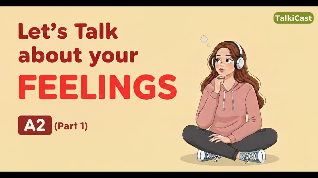 Learn English with Podcast | Talk About Your Feelings | A2 Beginner ...