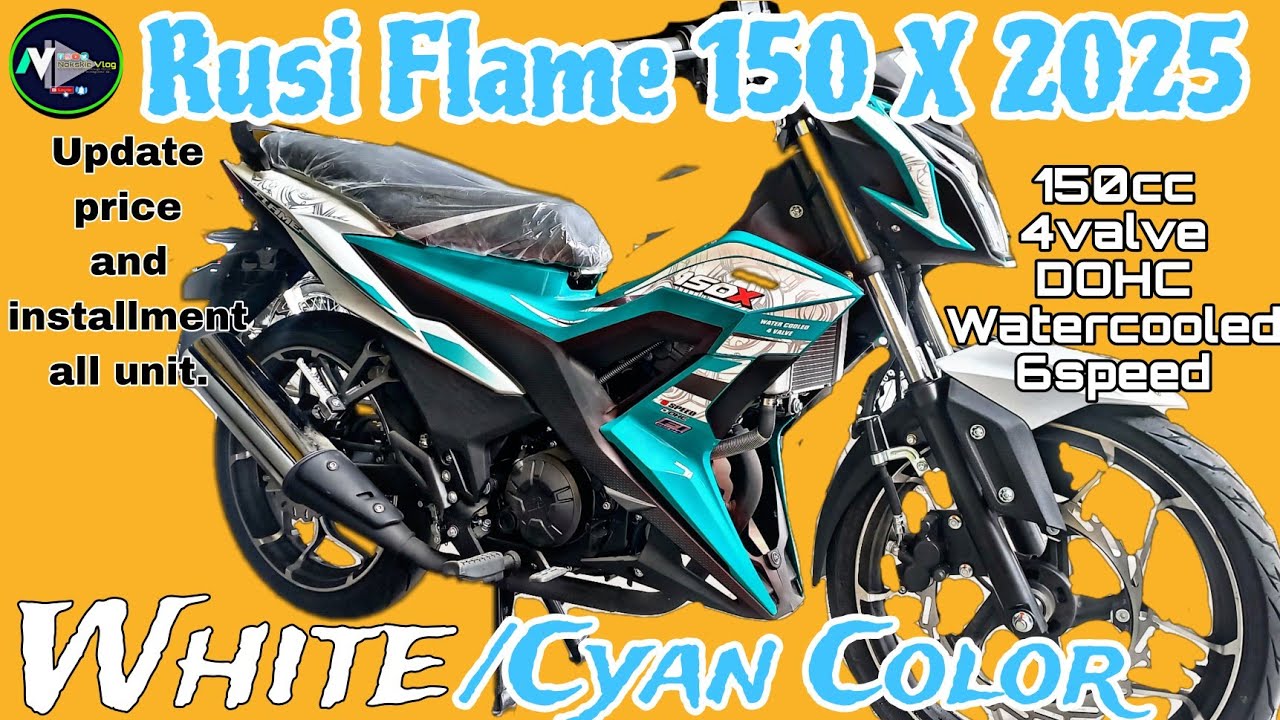 Rusi Flame 150 X White/Cyan Color! Update price and installment all ...