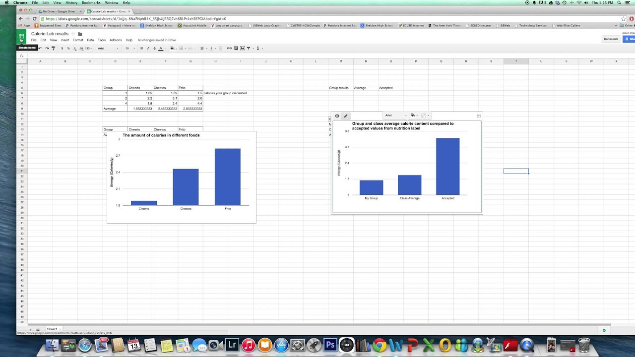 Calorie Lab Instructions and graphing - YouTube